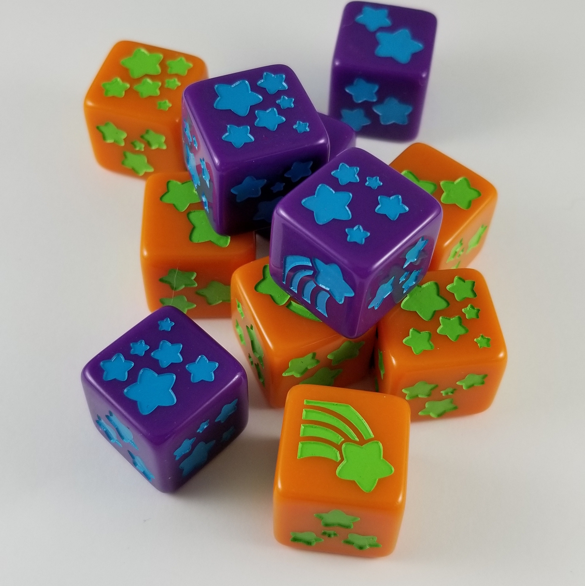 Chibi Star Dice, Set of 2 - D6 - DiceMakers.com