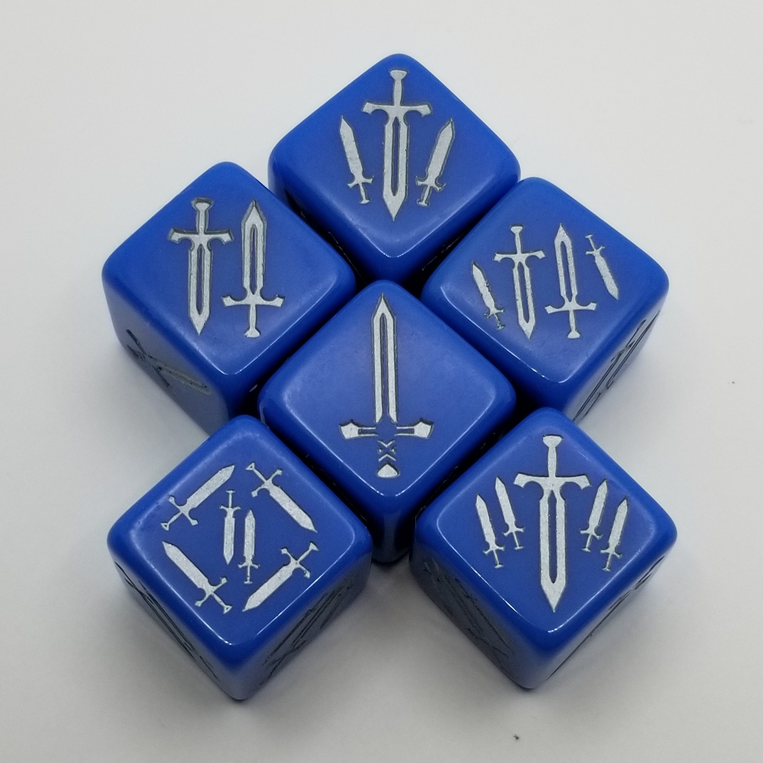 Sword/Fighter Dice, Set of 2 - D6 - DiceMakers.com