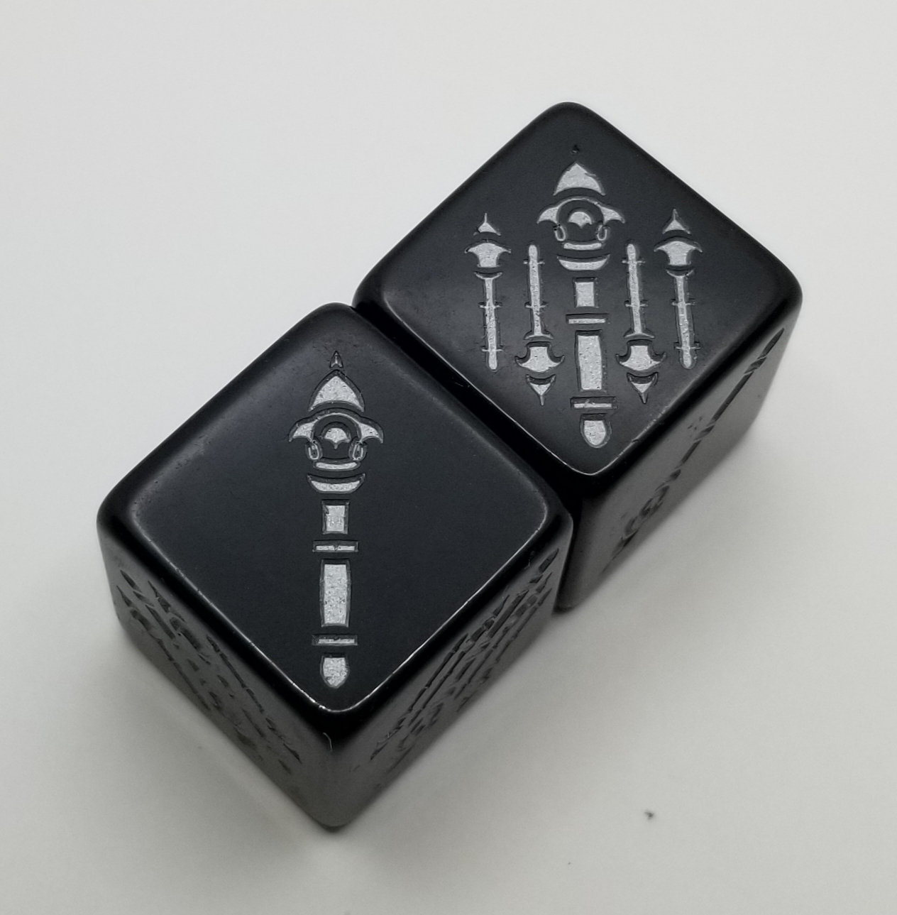 Mace/Cleric Dice, Set of 2 - D6 - DiceMakers.com
