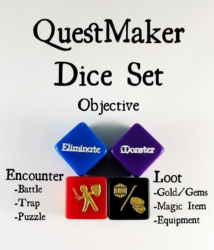 QuestMaker Storytelling Dice for Dungeon Masters - DiceMakers.com