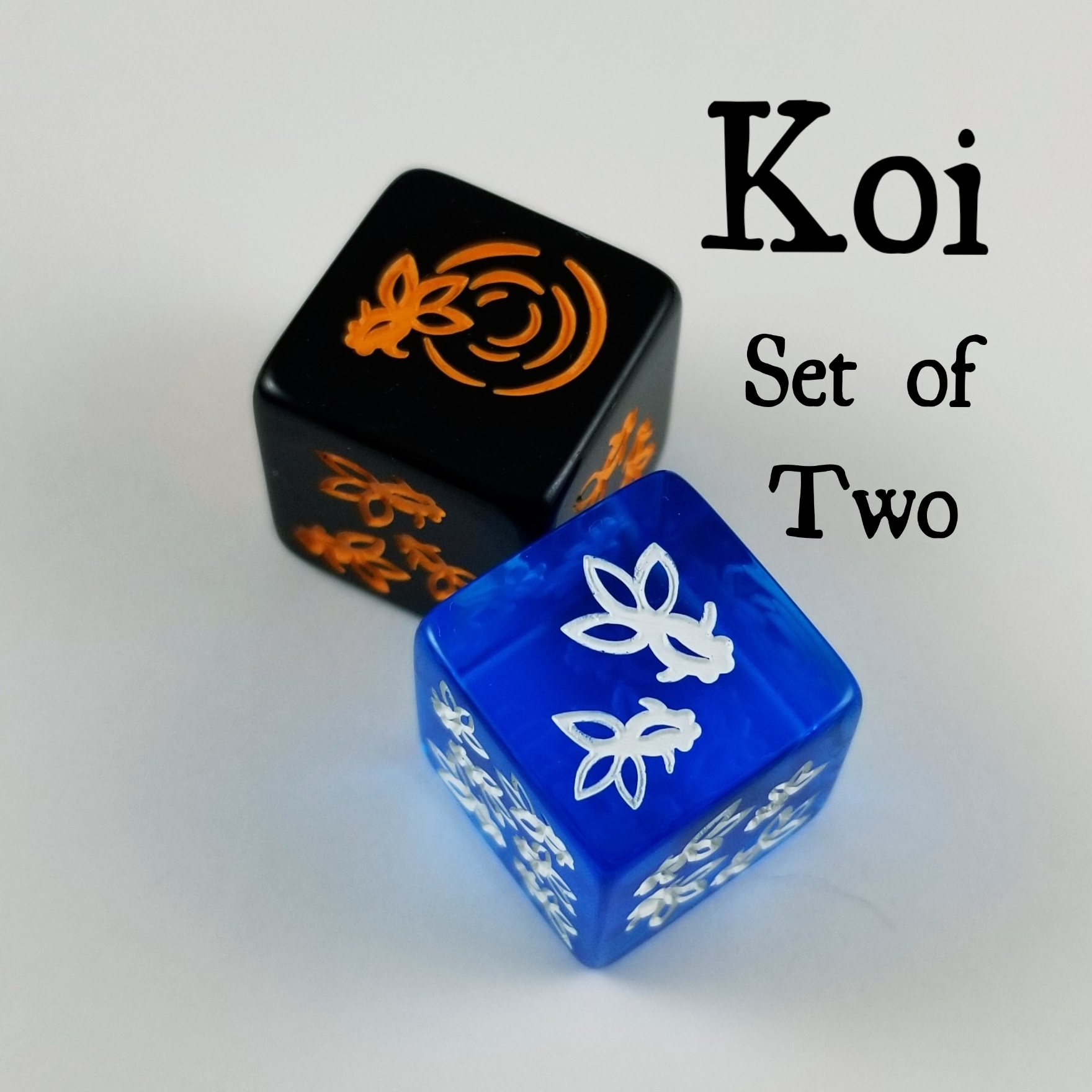 Koi Dice, Set of 2 - D6 - DiceMakers.com