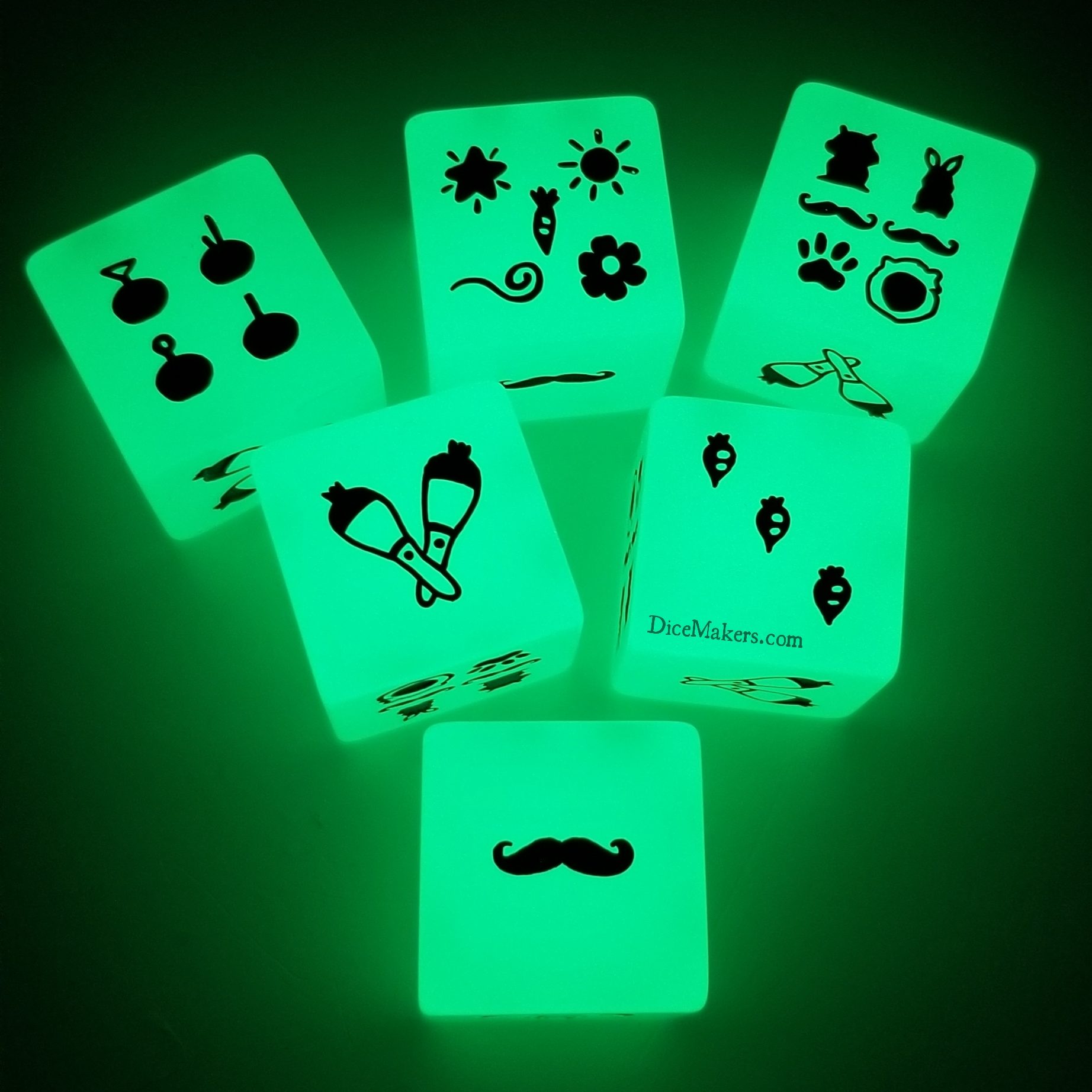 50 Custom Carved Dice With Free Artwork Prep - DiceMakers.com