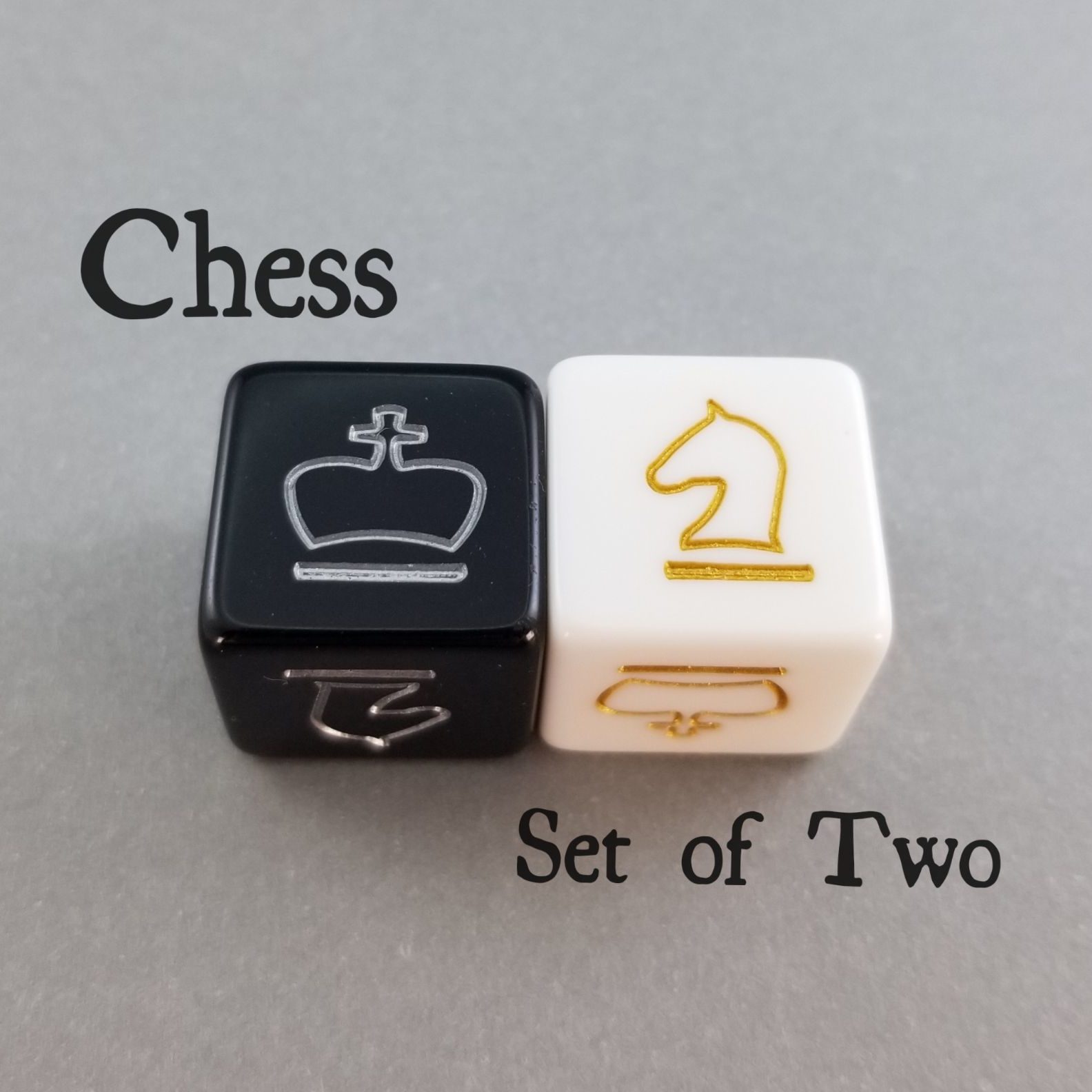 Chess Pieces Dice, Set of 2 - D6 - DiceMakers.com
