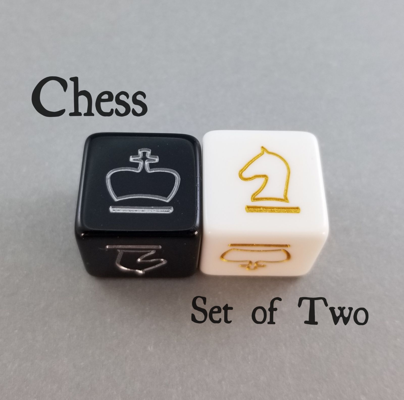 Chess Pieces Dice, Set of 2 - D6 - DiceMakers.com