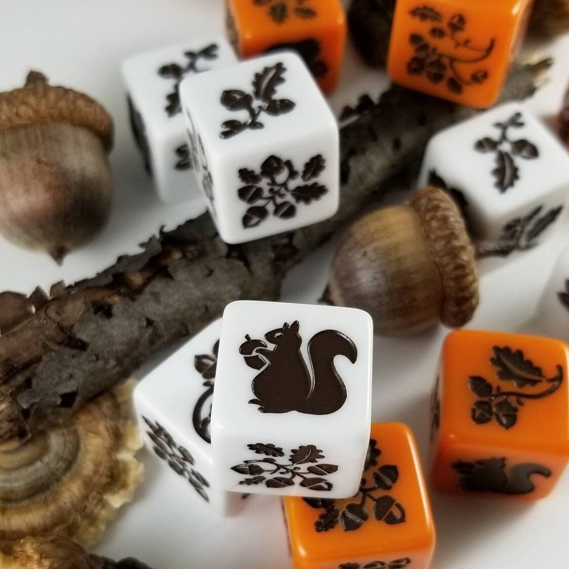 Squirrel / Acorn Dice, Set of 2 - DiceMakers.com