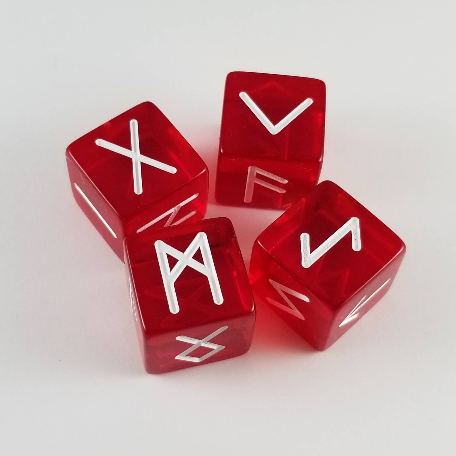 Rune Dice, Set of Four D6 - DiceMakers.com