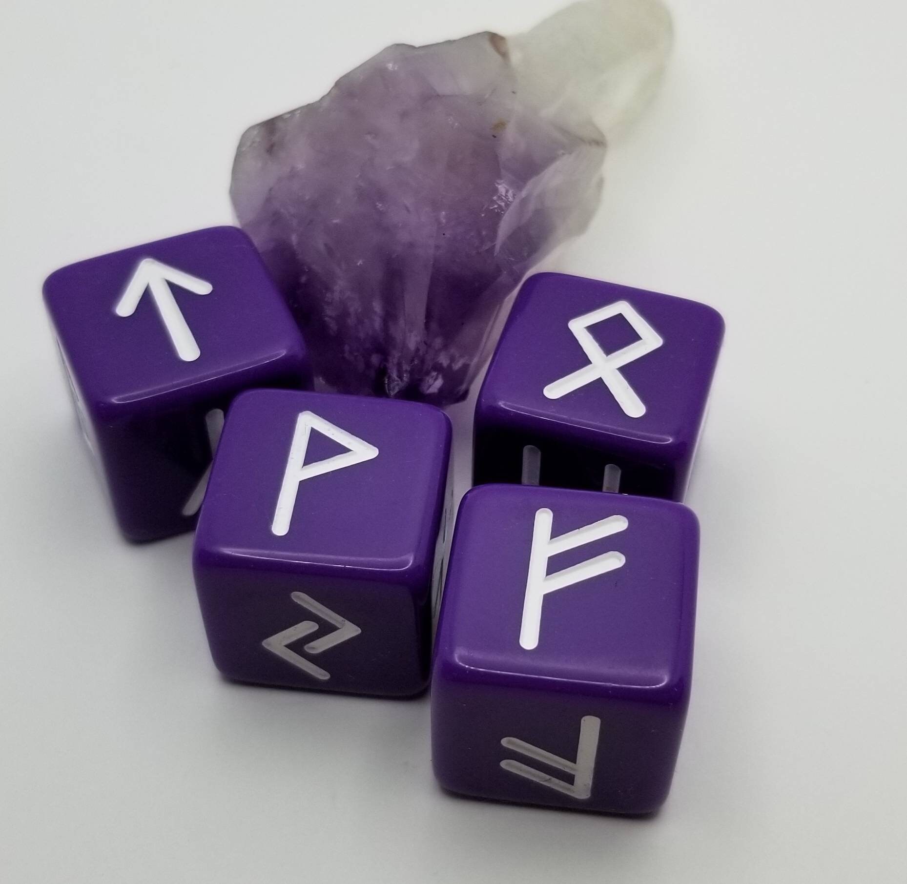 Custom Rune Dice, Set of 4 - D6 - DiceMakers.com