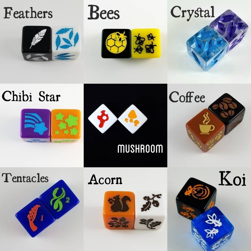One Personalized D6 Dice With Your Choice of Pip Artwork - DiceMakers.com