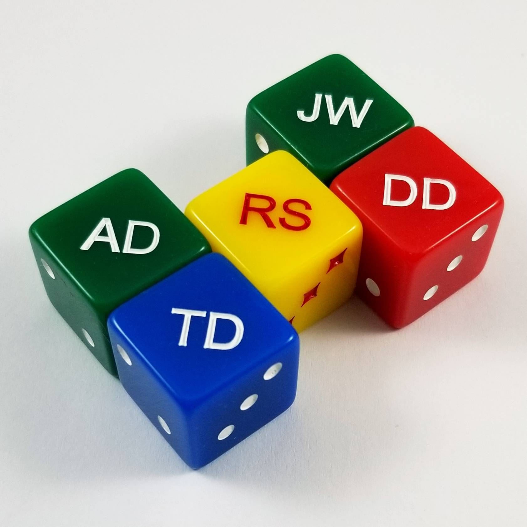 One Personalized D6 Dice With Your Choice of Pip Artwork - DiceMakers.com