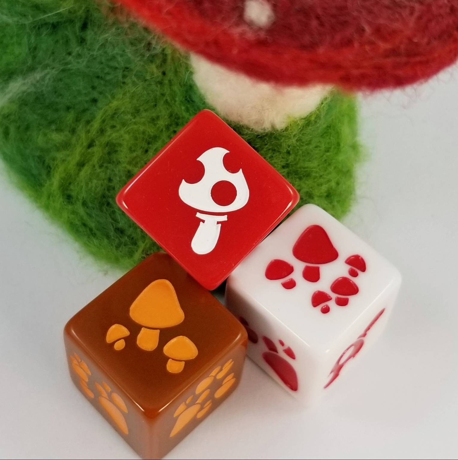 Mushroom / Mycology Dice, Set of 2 - D6 - DiceMakers.com