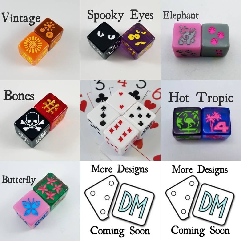 One Personalized D6 Dice With Your Choice of Pip Artwork - DiceMakers.com