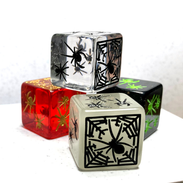 Spider Dice! - Set of 2 - D6 - DiceMakers.com
