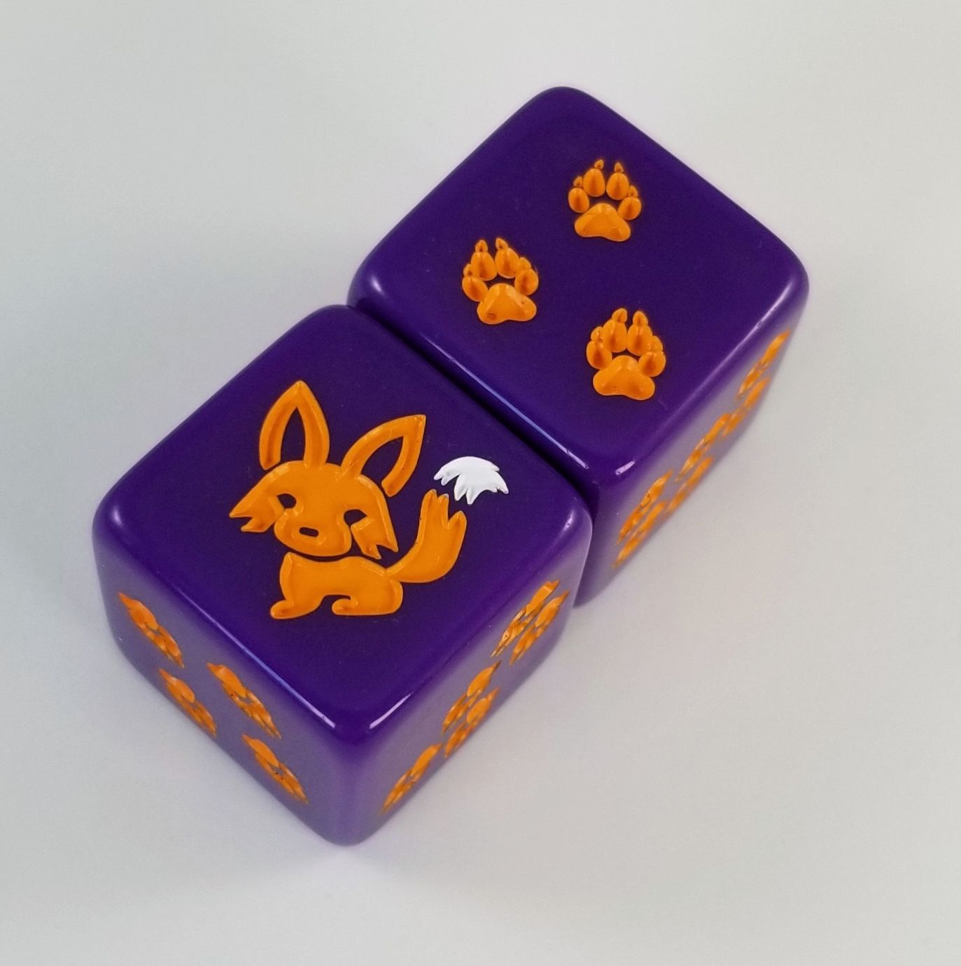 Fox Pup Dice - Set of 2 D6 - DiceMakers.com