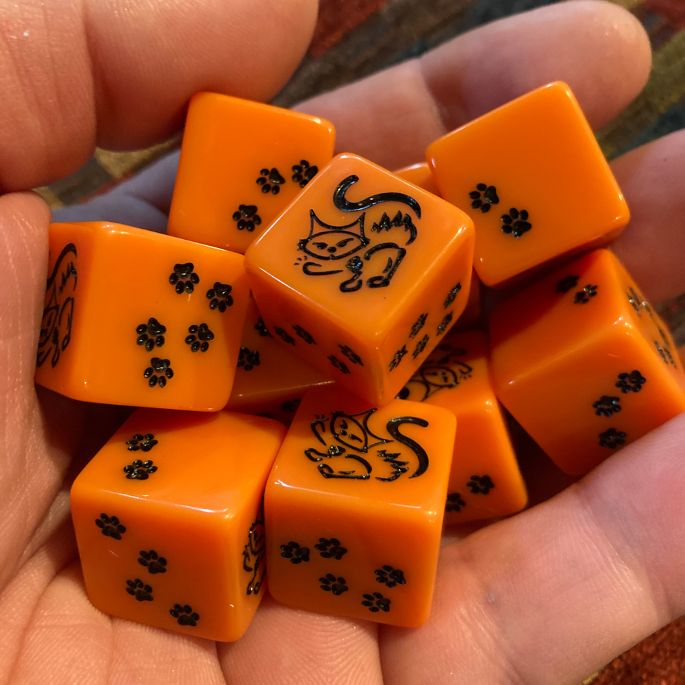 Halloween Cat Dice - DiceMakers.com