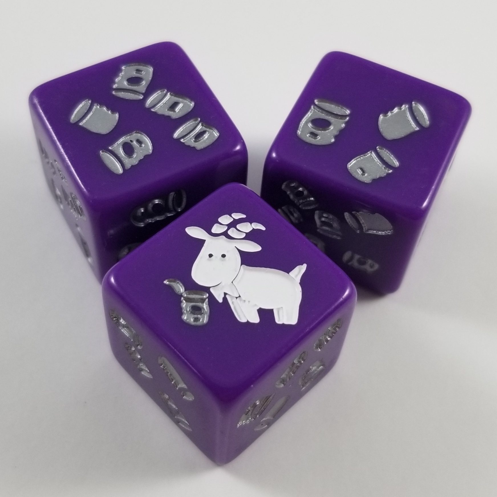 Mischievous Goat - Set of 2 D6 - DiceMakers.com