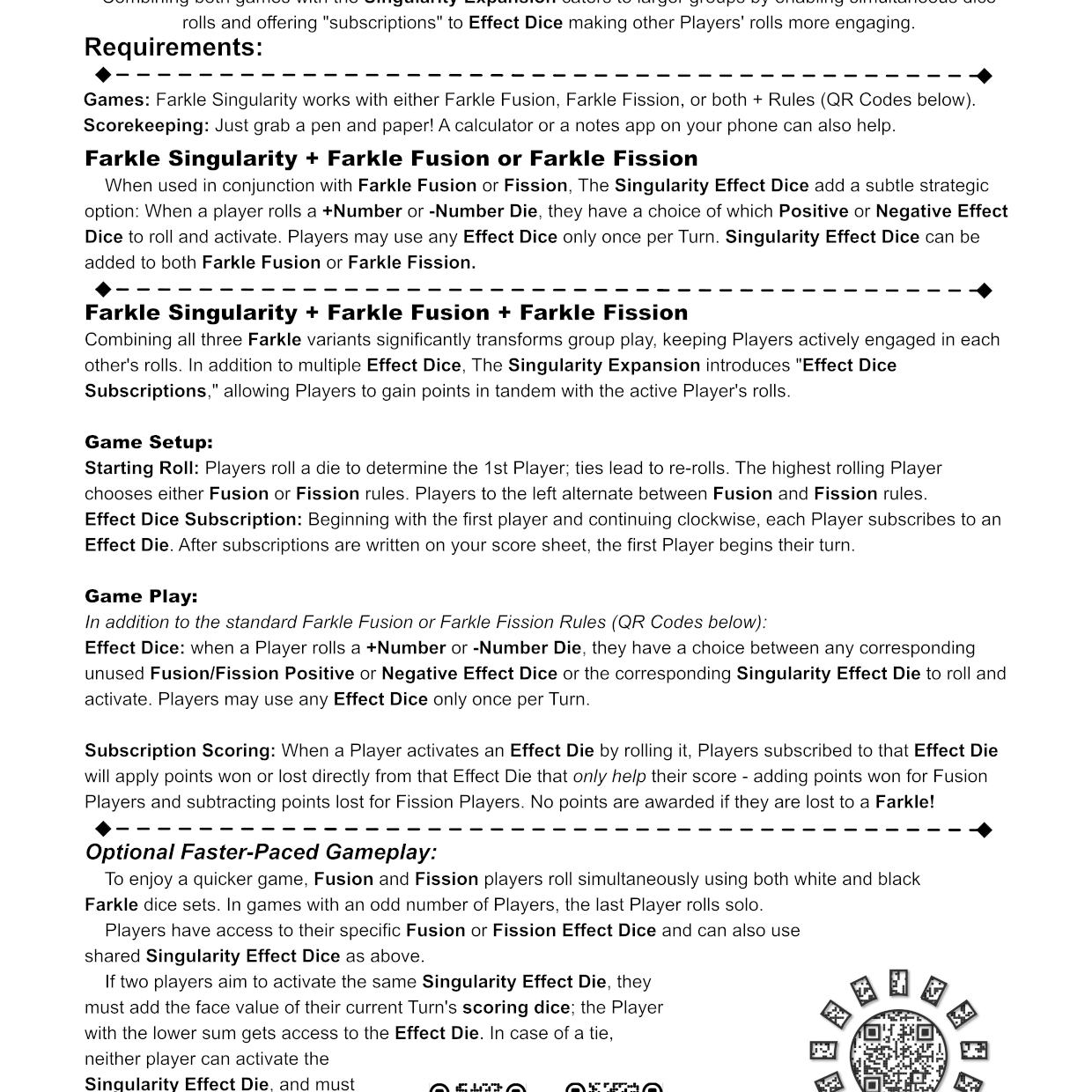 Farkle Singularity - The Expansion for Farkle Fusion and Farkle Fission ...