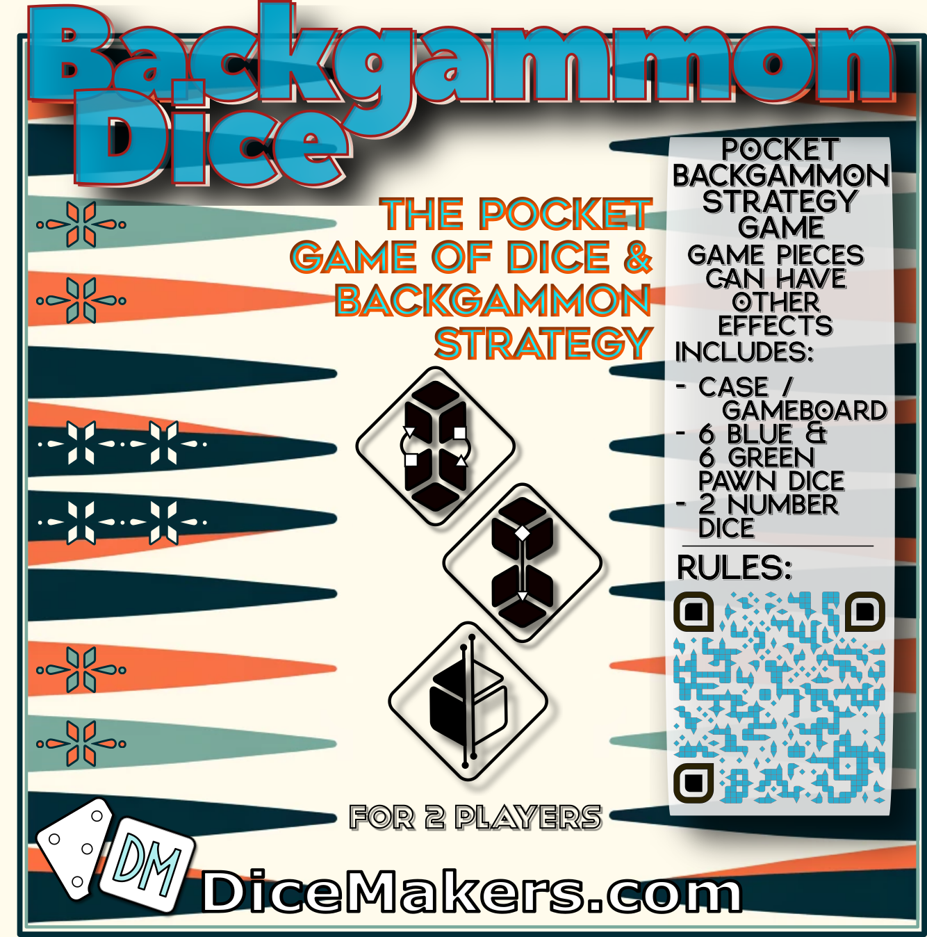 Backgammon Dice - The Pocket Game of Backgammon Strategy and Dice ...